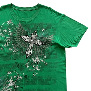 Cross Wing Grunge Cyber Y2K Style T-shirt - Etsy