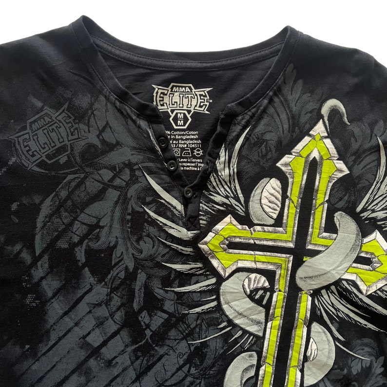 MMA Elite Cross Wing Grunge Cyber Y2K Style Long Sleeve - Etsy