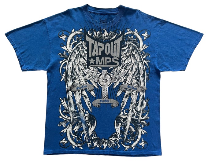 Tapout Cross Wing Grunge Cyber Y2K Style T-shirt - Etsy
