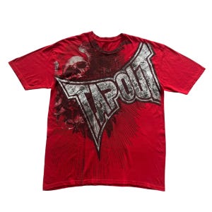 Tapout Skull Wing Grunge Cyber Y2K Style T-shirt - Etsy