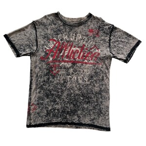 Affliction Skull Reversible Grunge Cyber Y2K Style T-shirt - Etsy