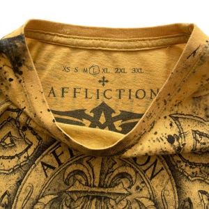 Affliction Fedor Vs Arlovski Cross Wing Grunge Cyber Y2K Style T-shirt ...