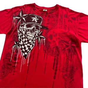 Hybrid Skull Star Grunge Cyber Y2K Style T-shirt - Etsy