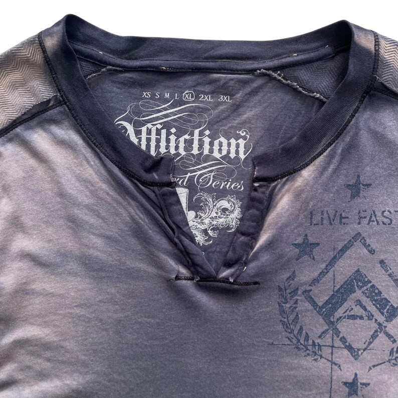Affliction Skull Grunge Cyber Y2K Style Long Sleeve - Etsy