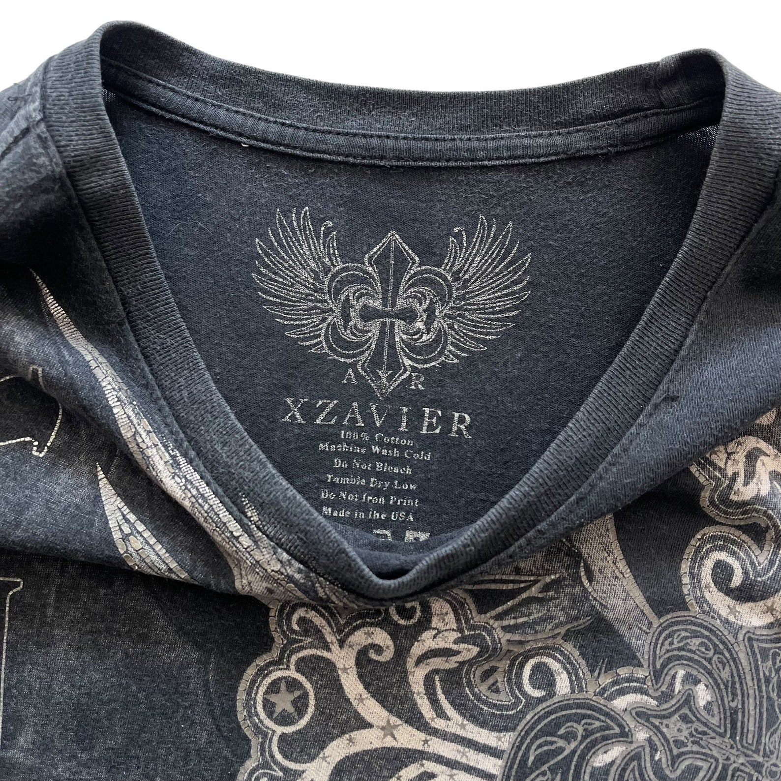 Xzavier Cross Wing Grunge Cyber Y2K Style T-shirt - Etsy