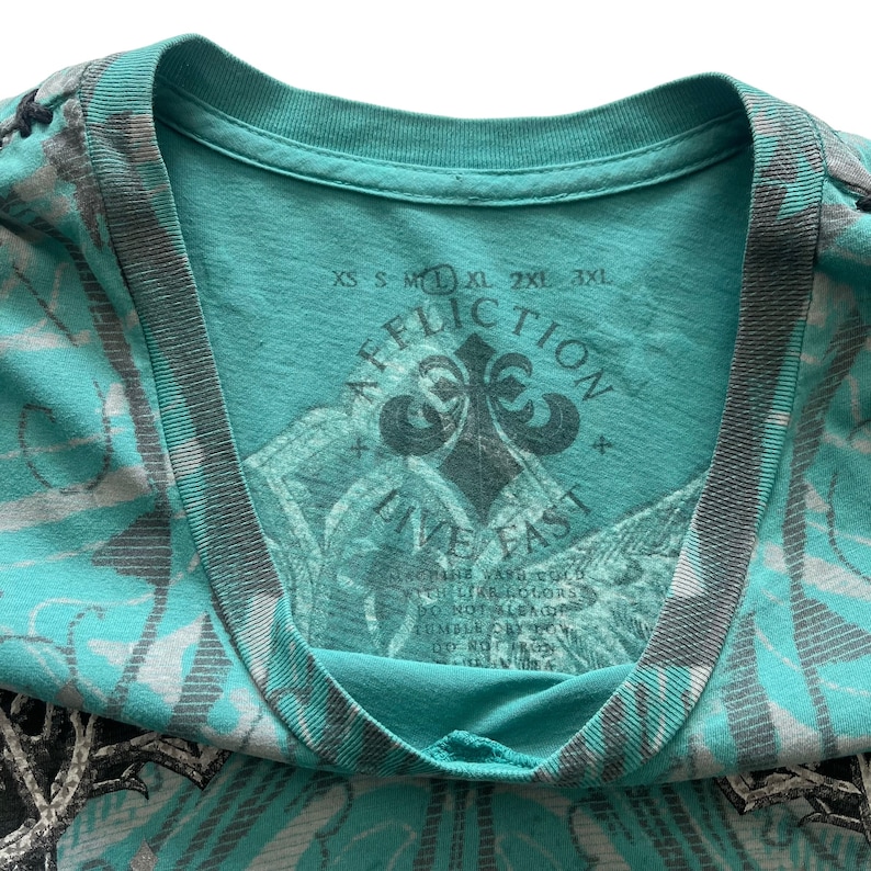 Affliction Cross Wing Grunge Cyber Y2K Style T-shirt - Etsy
