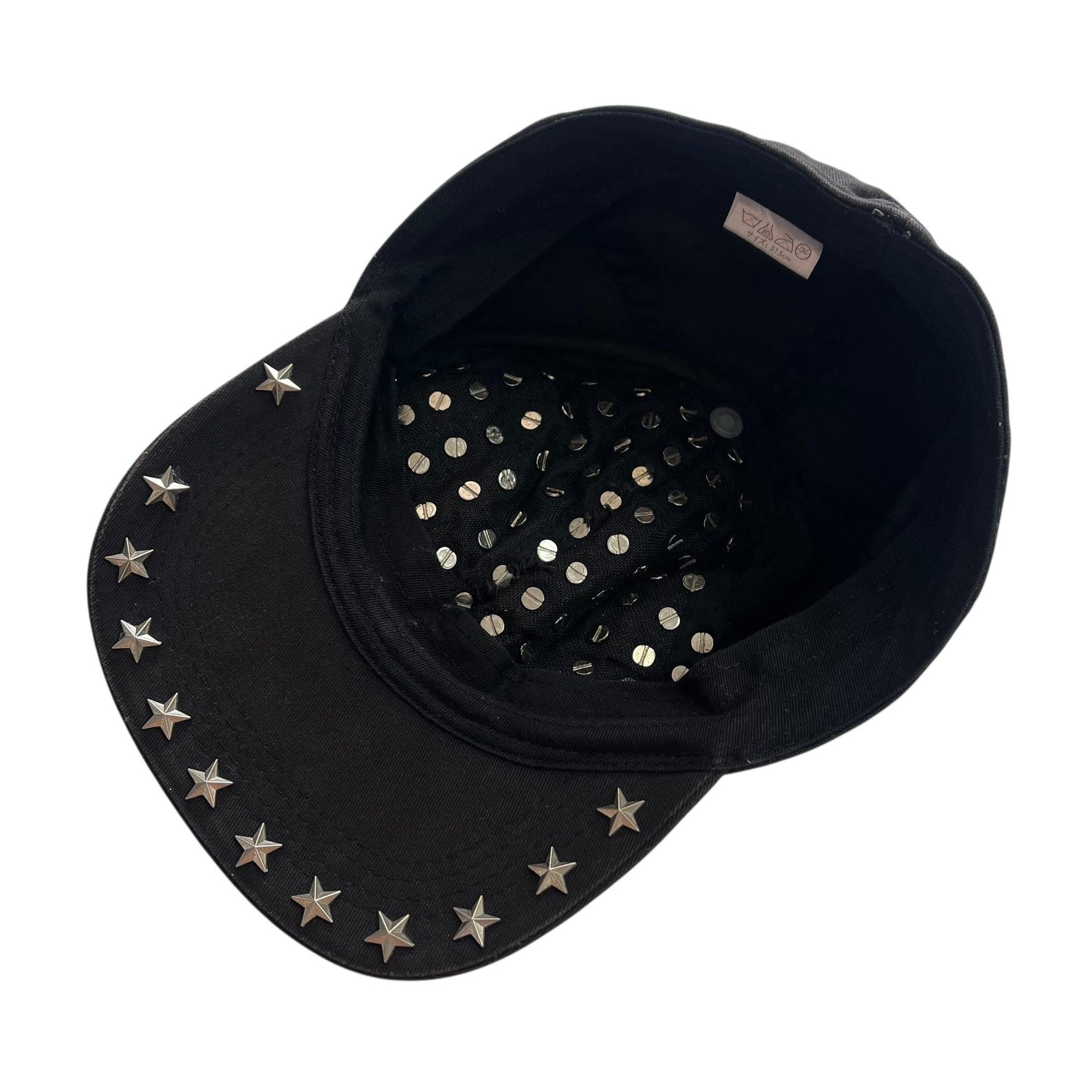 Black Punk Rock Studded Spiked Hat – Unisex Grunge Y2K Streetwear Cap ...