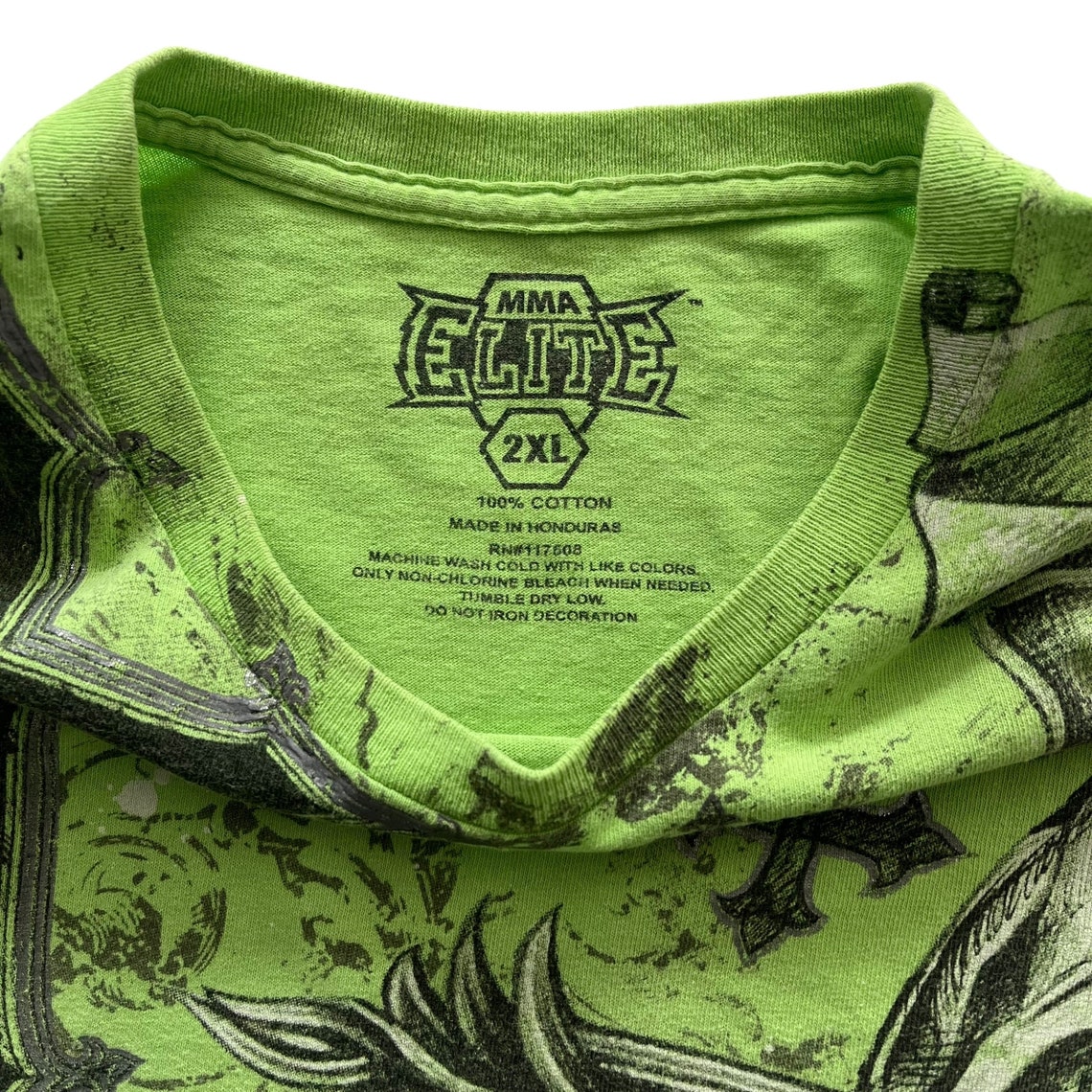 MMA Elite Skull Cross Grunge Cyber Y2K Style T-shirt - Etsy