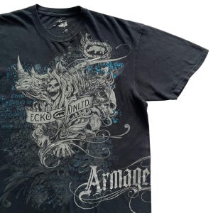 Ecko Unltd Skull Grunge Cyber Y2K Style T-shirt - Etsy