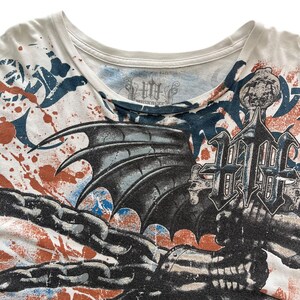 Muskogee Cross Wing Grunge Cyber Y2K Style T-shirt - Etsy