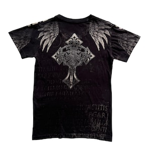 Xzavier Cross Wing Grunge Cyber Y2K Style T-shirt - Etsy