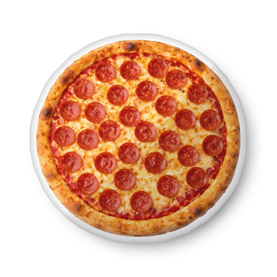 Pepperoni Pizza Plush Pillow – Giant Realistic Food Cushion - Etsy