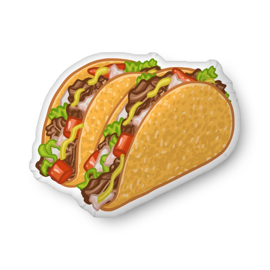 Taco Shaped Pillow - Very Soft High Quality - Etsy