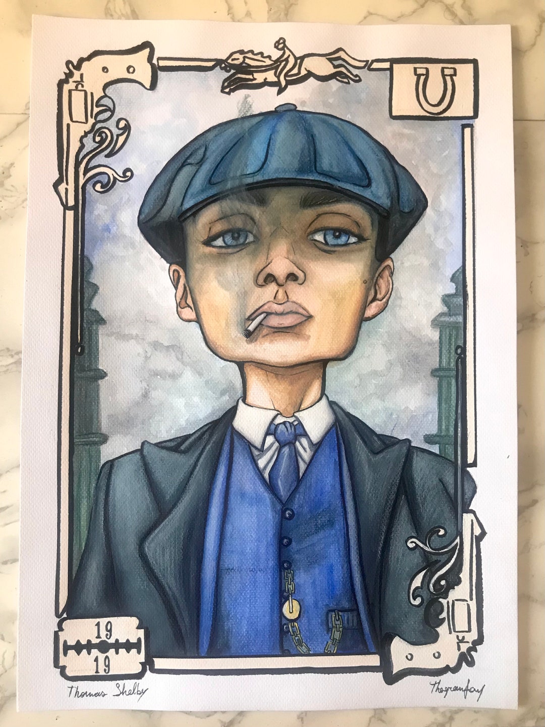 Thomas Shelby Portrait - Etsy