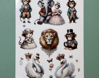 Sticker Sheet Flower Shop Decoration for Festival Journal Planner ...