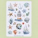 Sticker Sheet｜ocean World: Sailboats and Lighthouses, Harmony in the ...