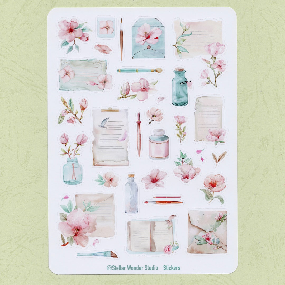 Sticker Sheet—blossom Notes: Letters Blooming With the Promise of ...