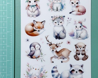 Sticker Sheet Flower Shop Decoration for Festival Journal Planner ...