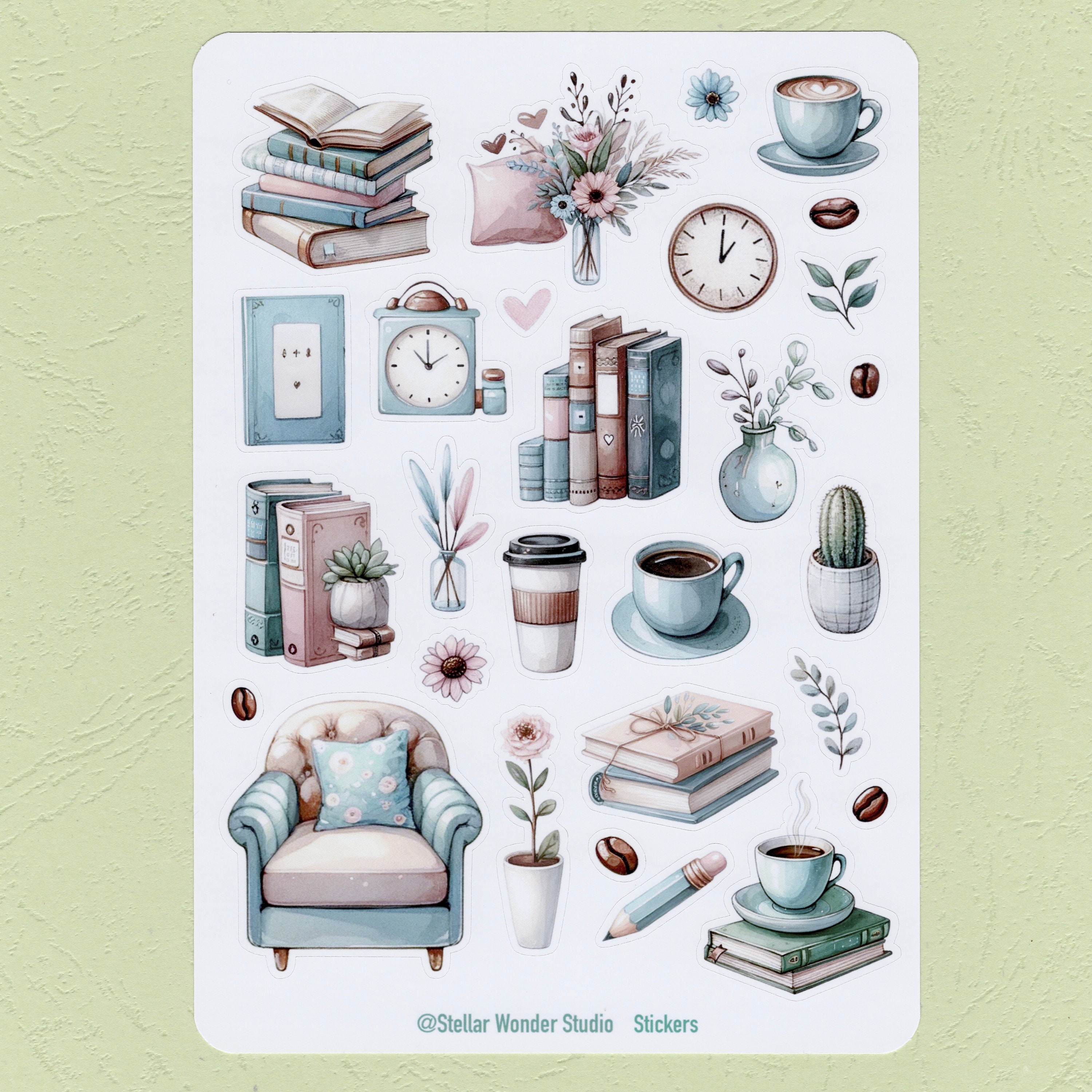 Sticker Sheet Leisurely Reads: Unwind With ...