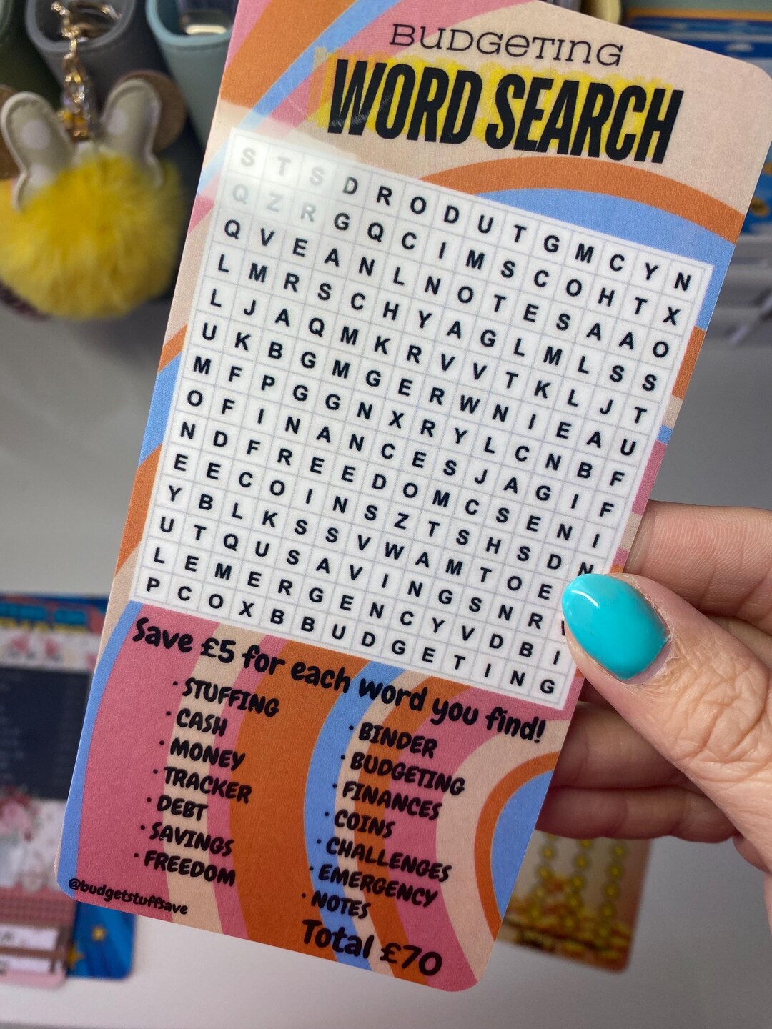 Budgeting Wordsearch Saver, Cash Stuffing, Budget Binder Trackers, Save ...