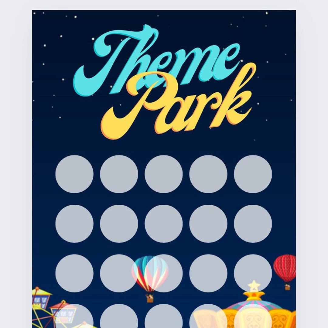 Theme Park Themed Savings Tracker, Cash Stuffing, Budgeting, A6 Binder ...