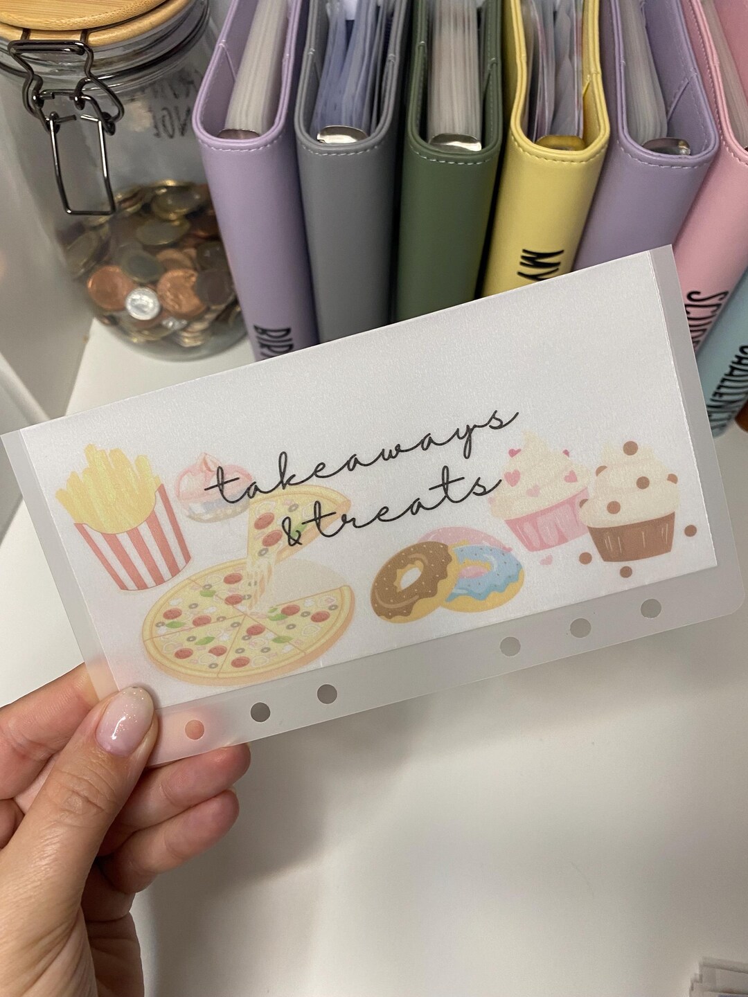 Takeaways and Treats A6 Vellum Wallet and Tracker for Cash Stuffing ...