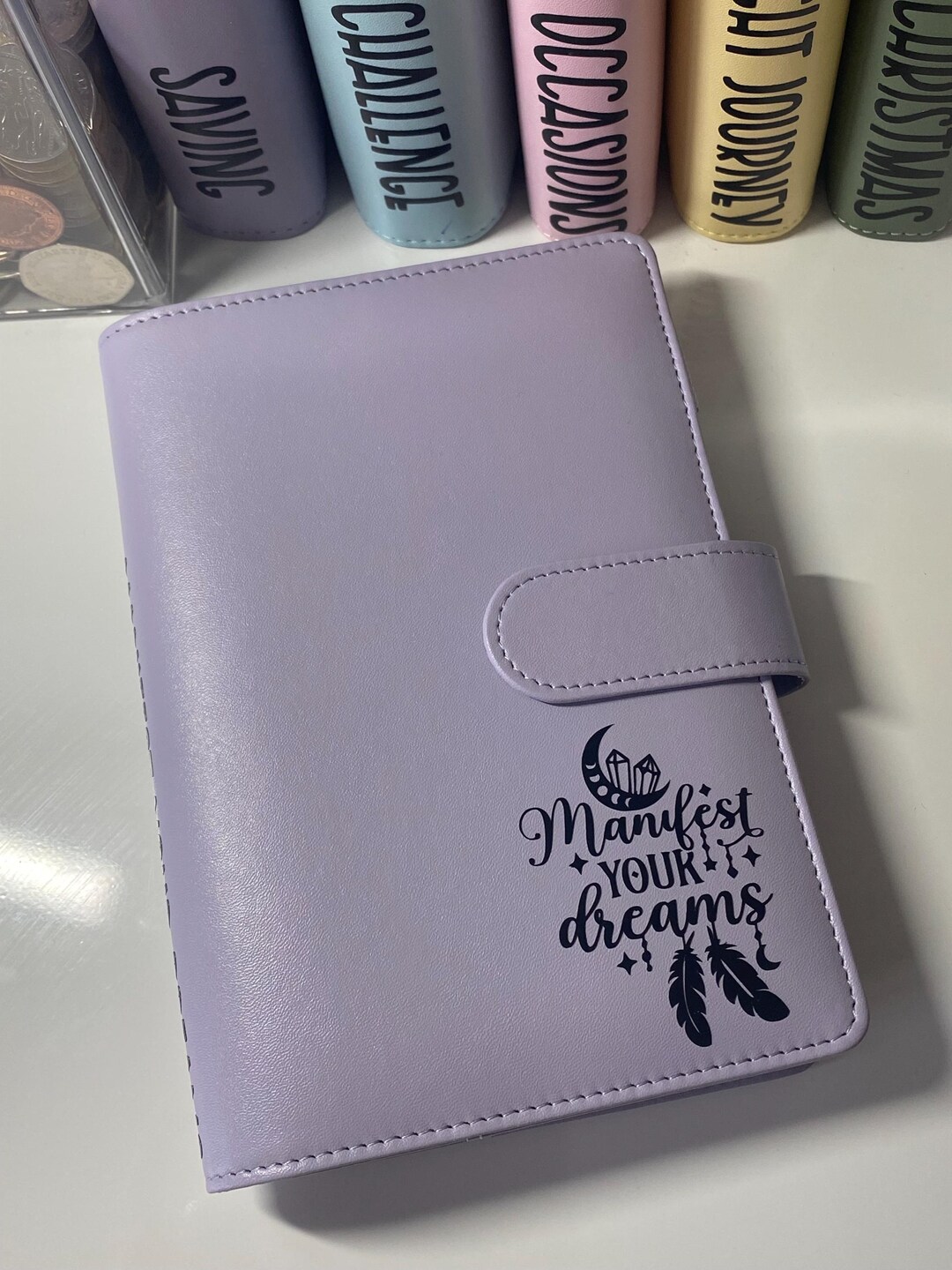 Manifest Your Dreams Cash Stuffing Binder, Budget Binder Trackers, Save ...