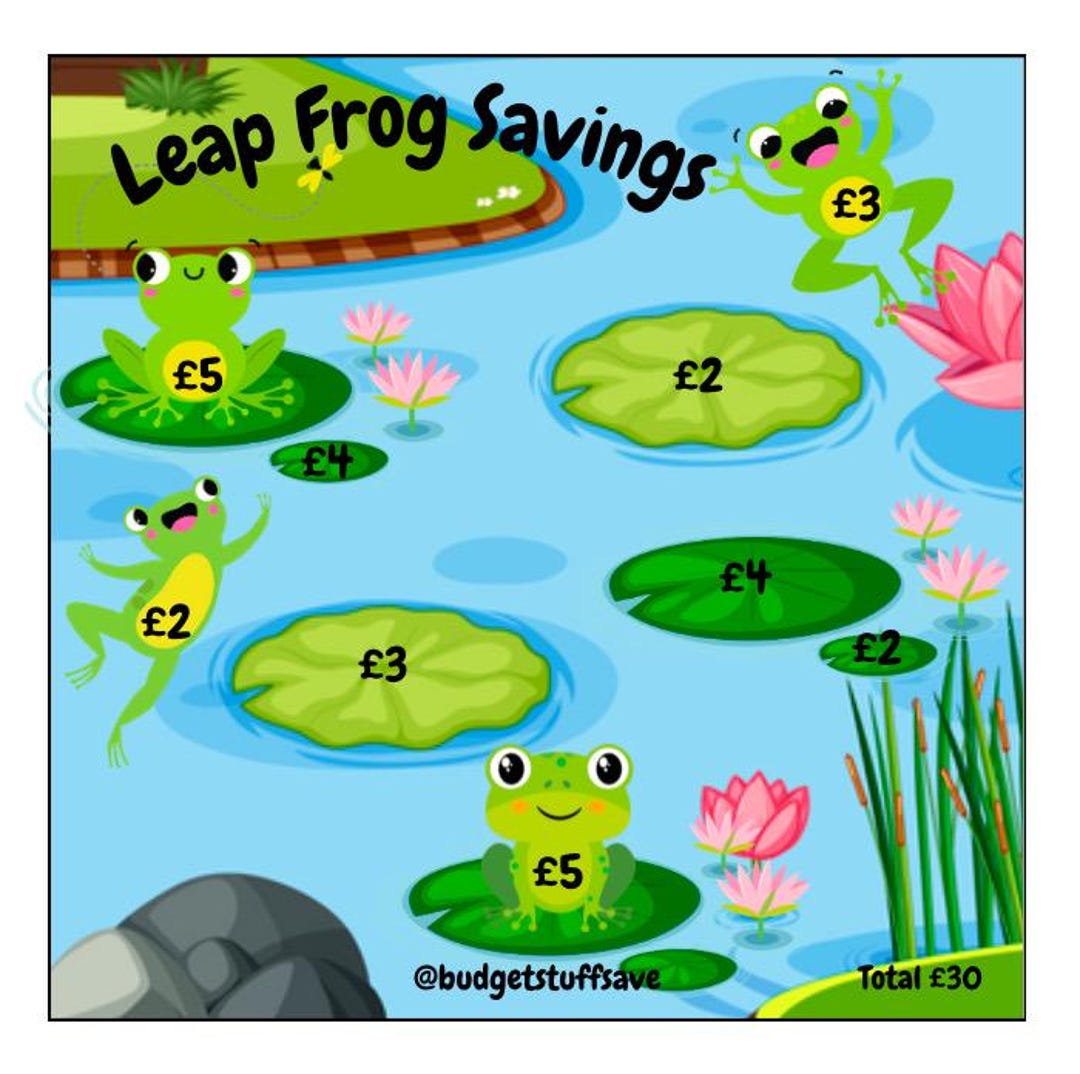 Leap Frog Mini Saver, Cash Stuffing, Budget Binder Trackers, Save Money ...