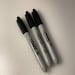 Set of 3 Black Sharpie Pens, Perfect for Cash Stuffing, Budgeting - Etsy UK
