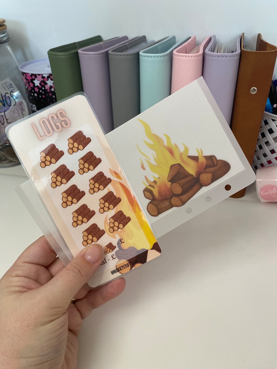 Logs Vellum Wallet, Cash Stuffing - Etsy UK