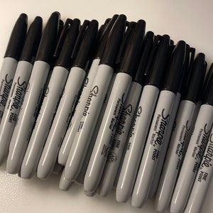 Set of 3 Black Sharpie Pens, Perfect for Cash Stuffing, Budgeting - Etsy UK