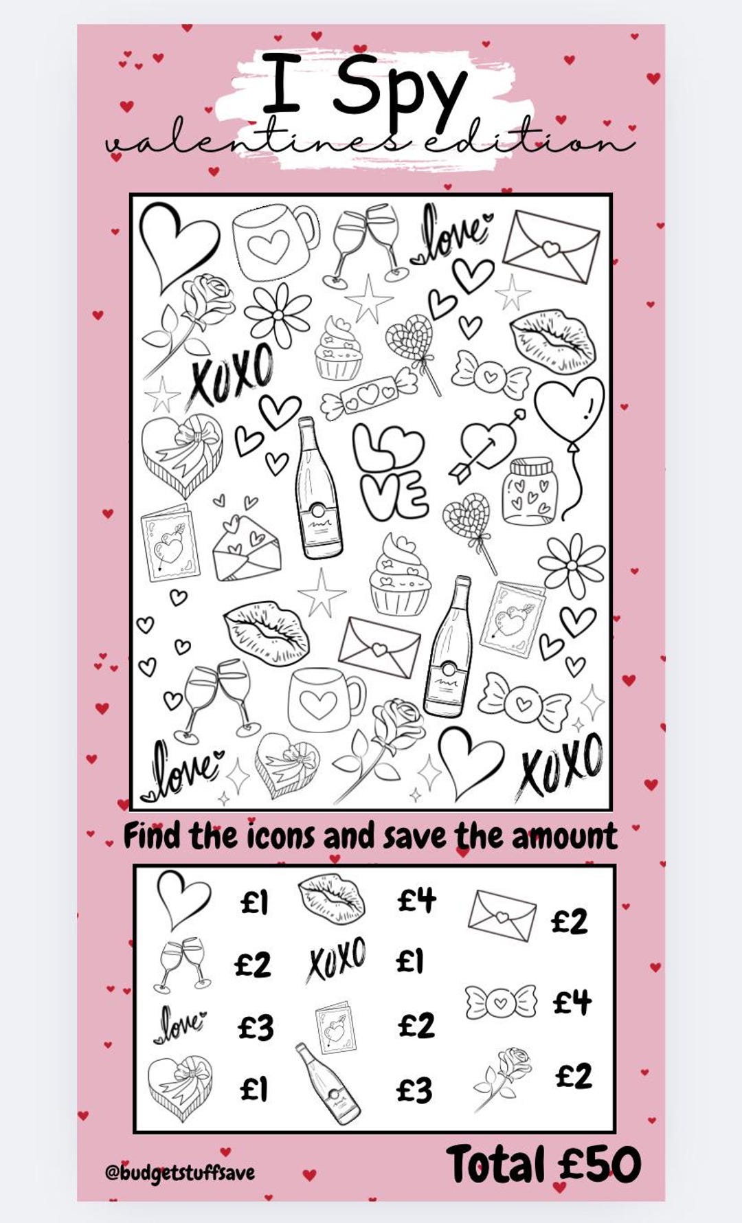 I Spy Collection of Trackers, Cash Stuffing, Budget Binder Trackers, Save Money, Cash Envelopes ...