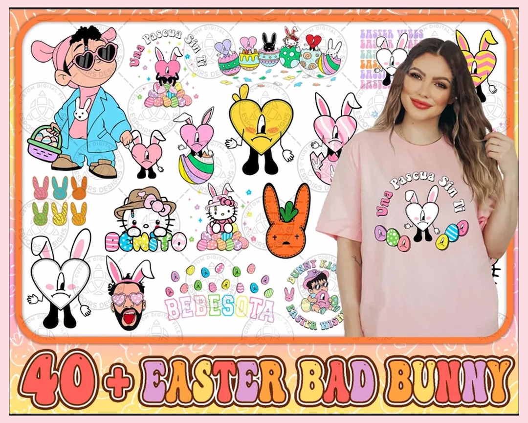 Bad Bunny Easter Svg, Bad Bunny Svg, Bad Bunny Easter , Bunny Easter ...
