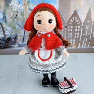 Red Riding Hood Amigurumi Pattern, Crochet Doll, Amigurumi Pattern ...