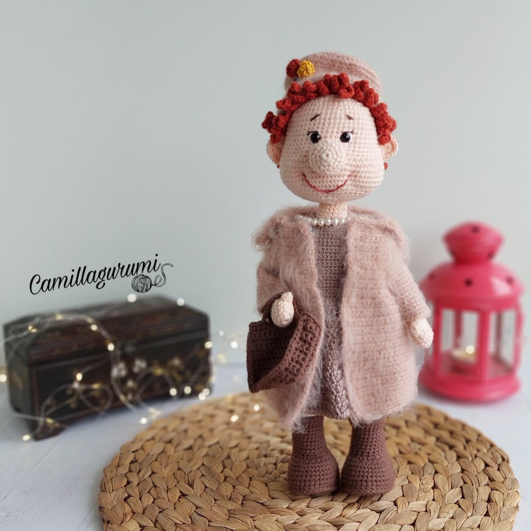Amigurumi Pattern, Knit Pattern, Old Lady Pattern, Doll Crochet Pattern ...