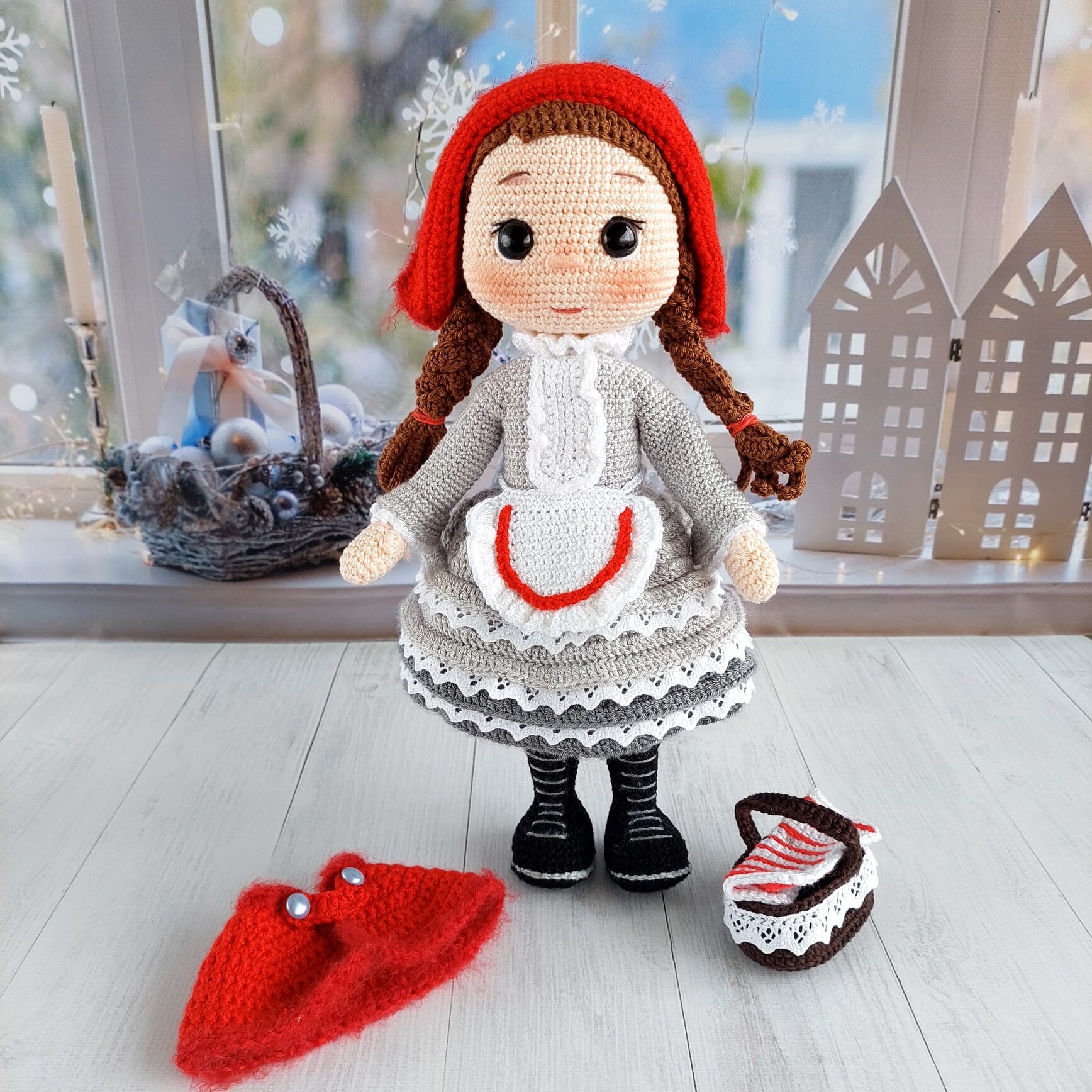 Red Riding Hood Amigurumi Pattern, Crochet Doll, Amigurumi Pattern ...
