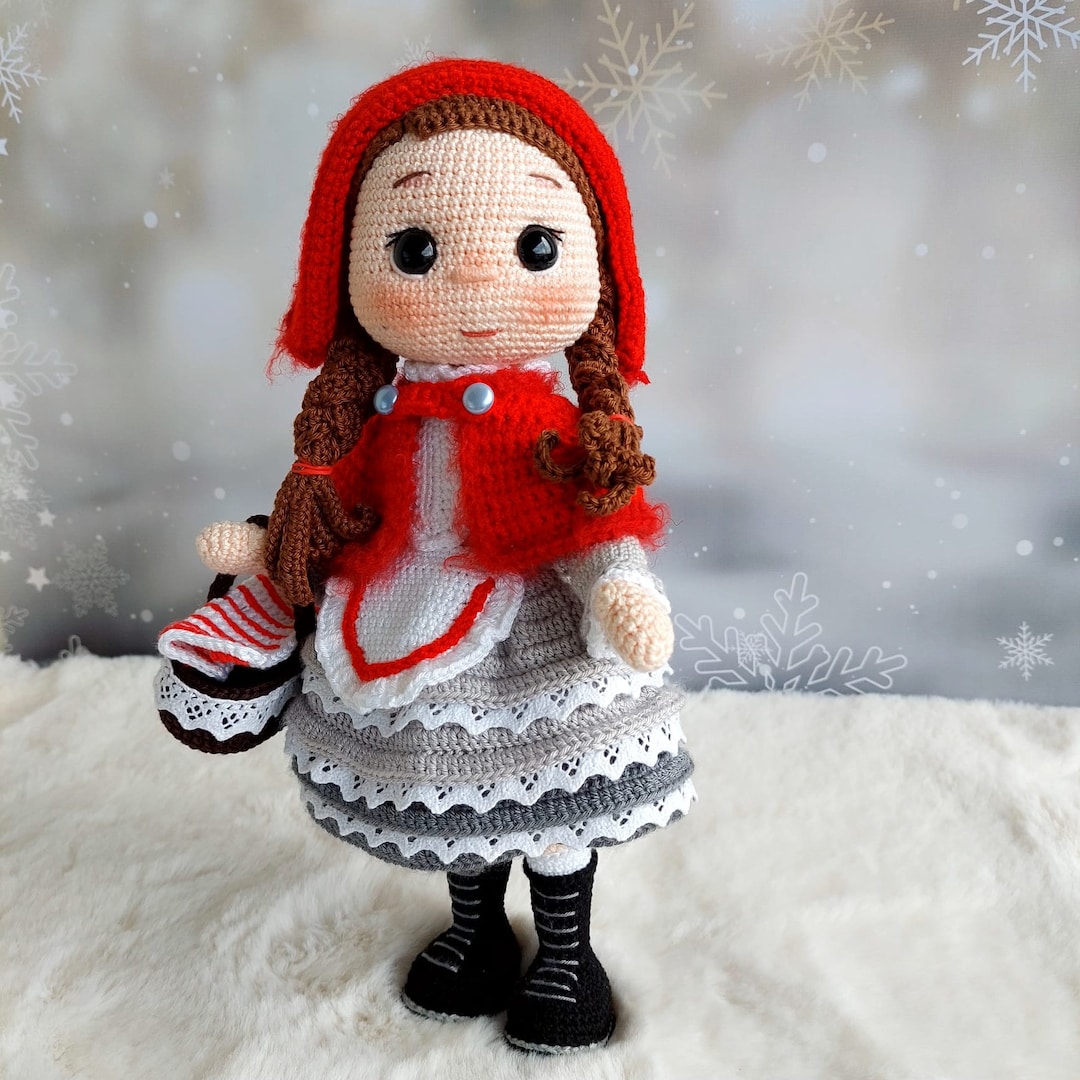 Red Riding Hood Amigurumi Pattern, Crochet Doll, Amigurumi Pattern ...