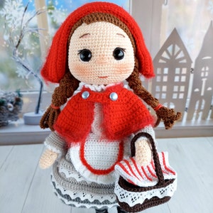 Red Riding Hood Amigurumi Pattern, Crochet Doll, Amigurumi Pattern ...