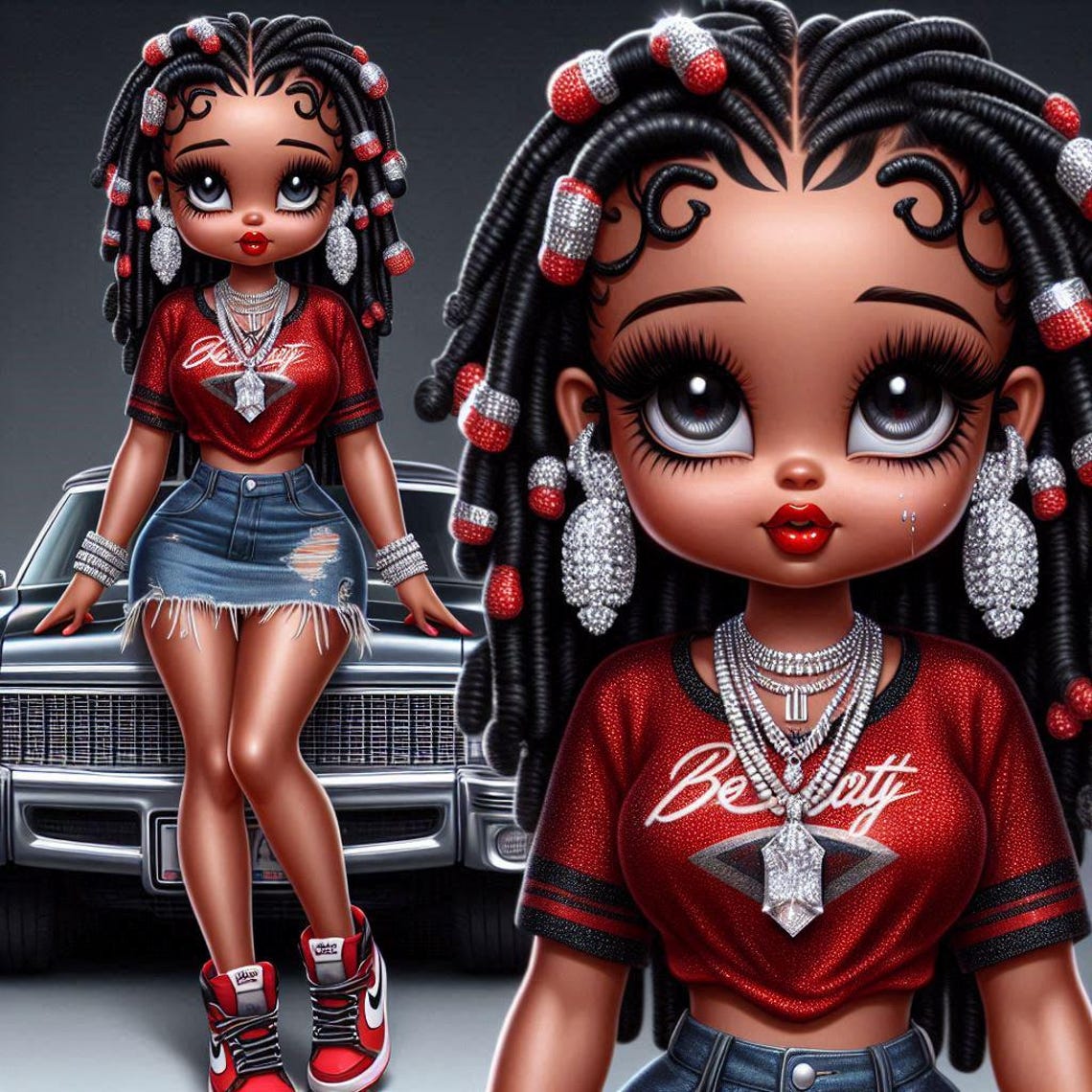 Betty Red - Etsy