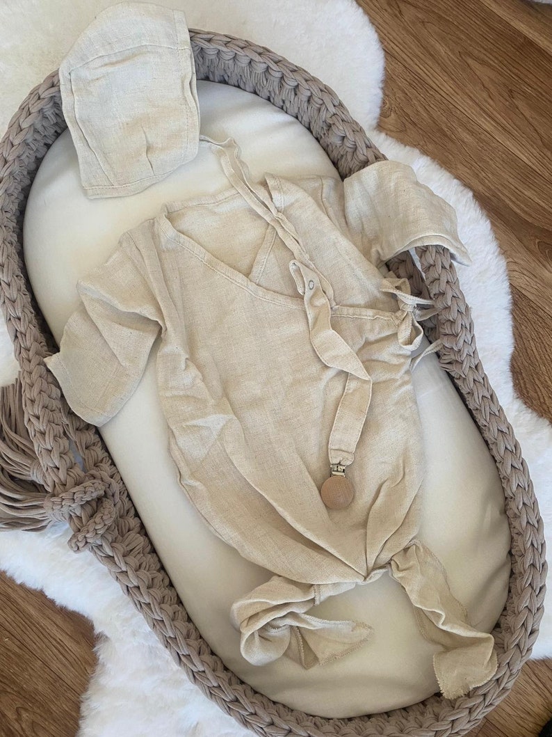 Set of 3 Baby Clothes, Newborn Baby Rompers, Knit Newborn Set, Newborn ...