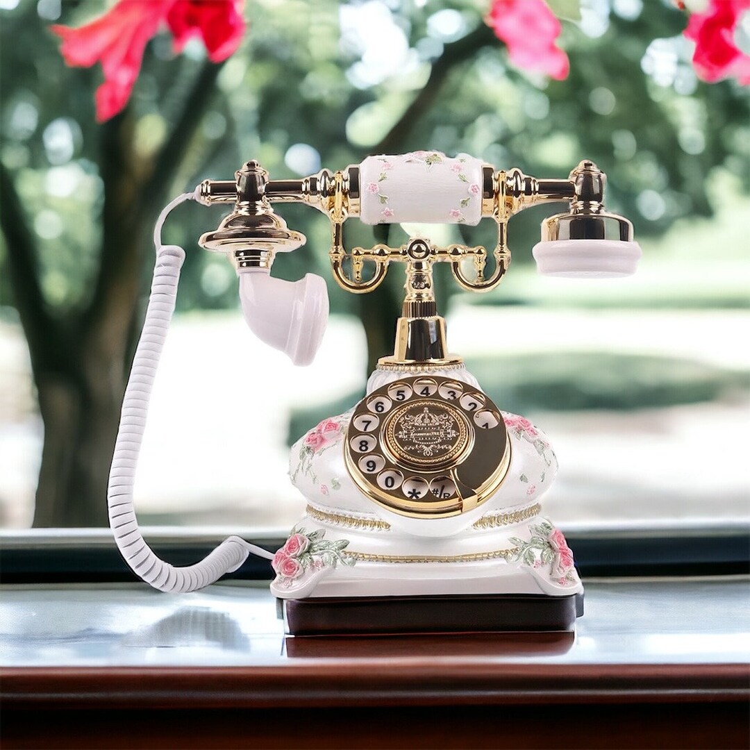 Classic White Wedding Phone Perfect Audio Guestbook for Weddings ...