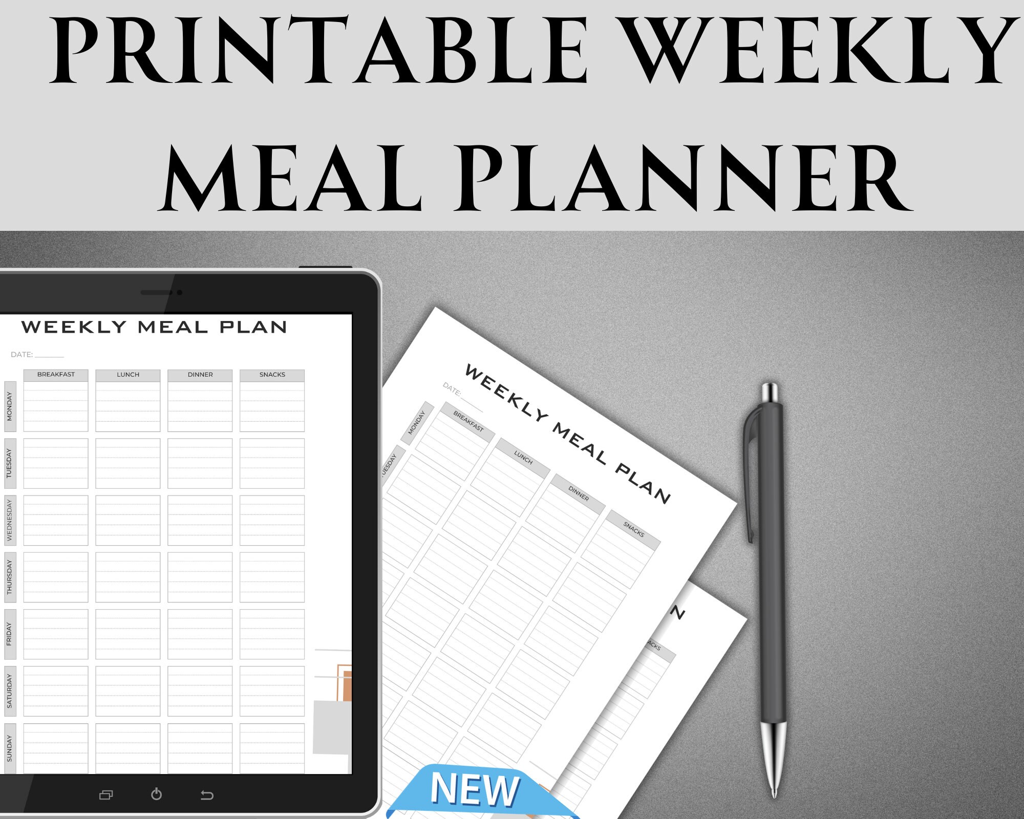 Weekly Planner Printable to Do List, Minimal Weekly Schedule, Weekly ...