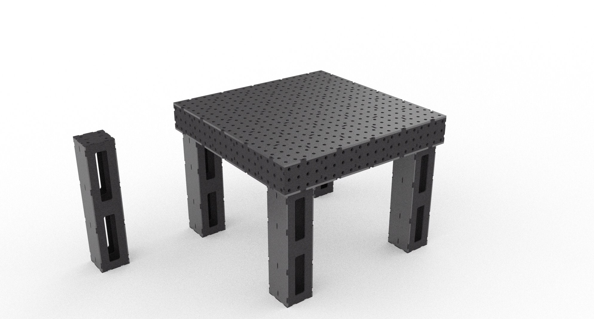 Welding Table DXF Files Laser Cut 1000X1000X150 Mm With - Etsy