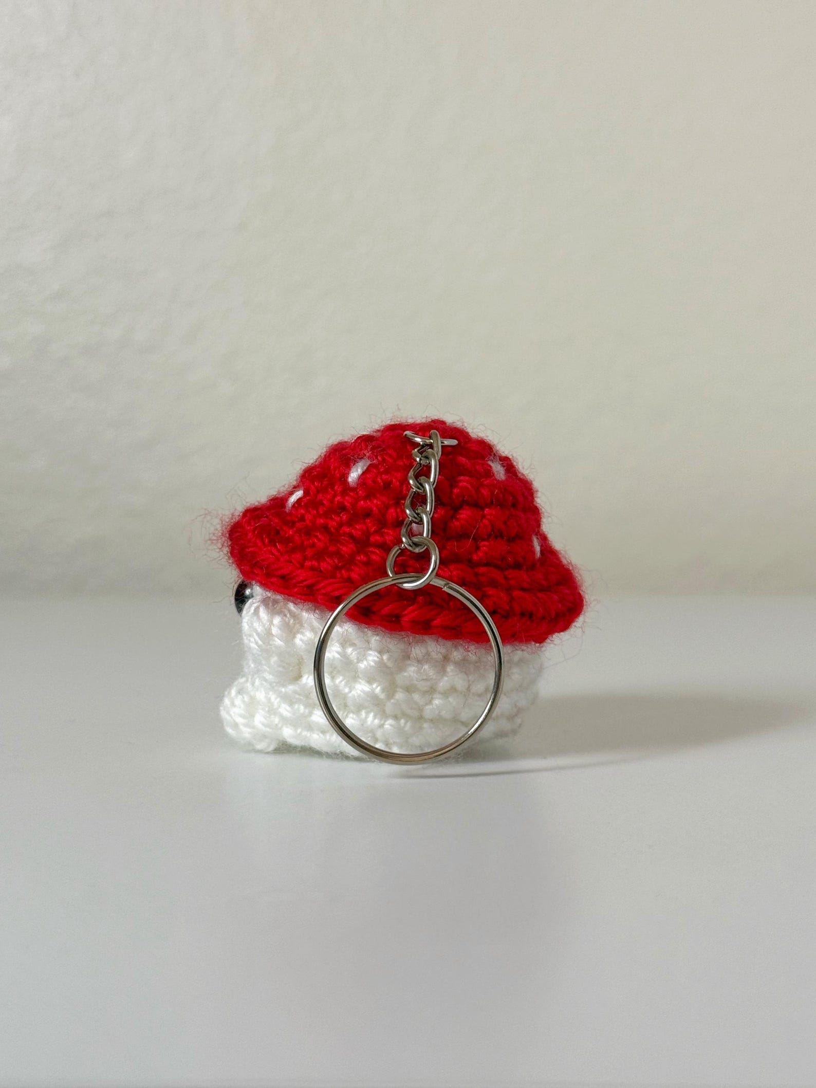 Crochet Mushroom Boy Keychain, Cute Handmade Backpack Charm, Amigurumi ...