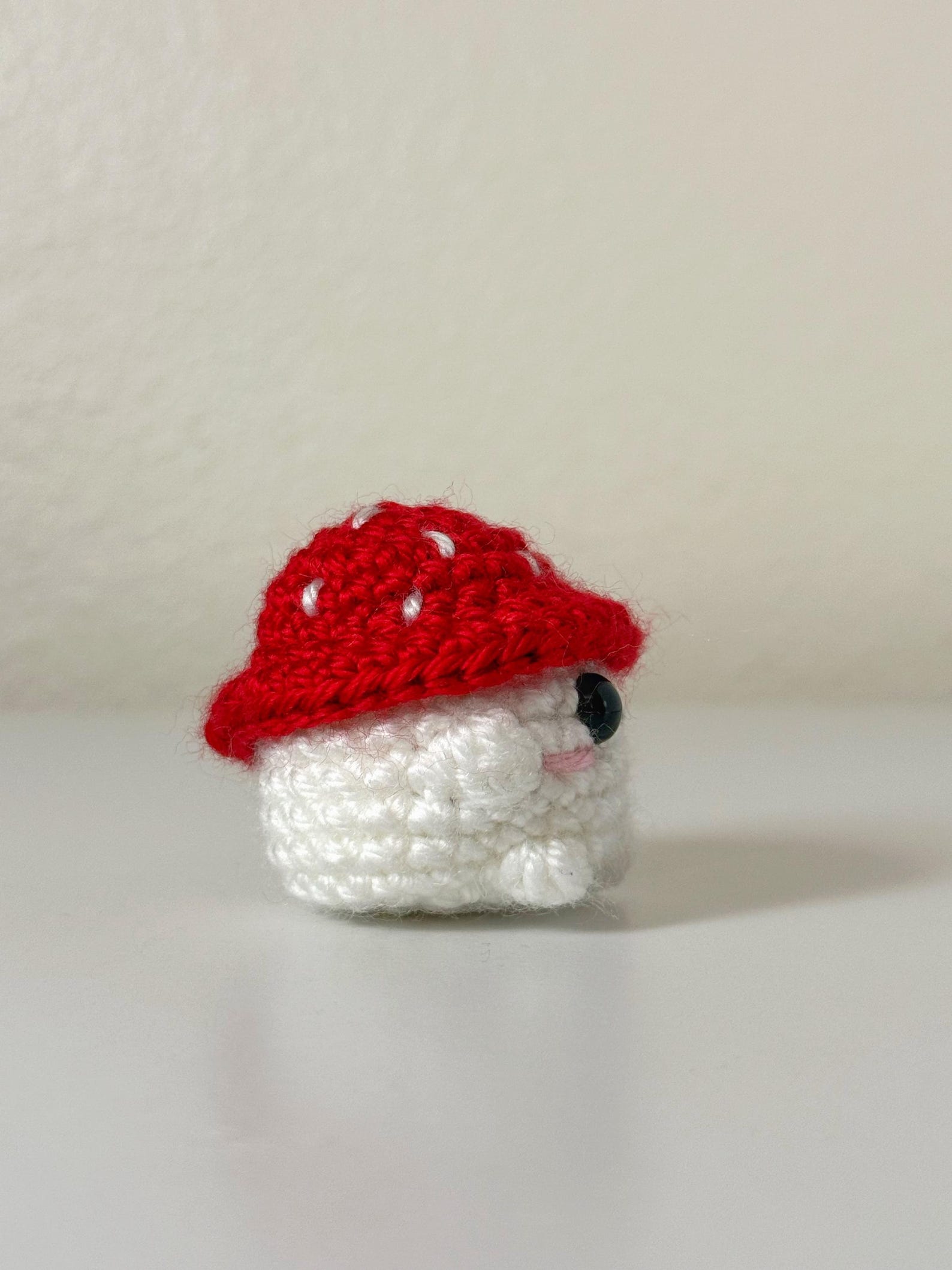 Crochet Mushroom Boy Keychain, Cute Handmade Backpack Charm, Amigurumi ...