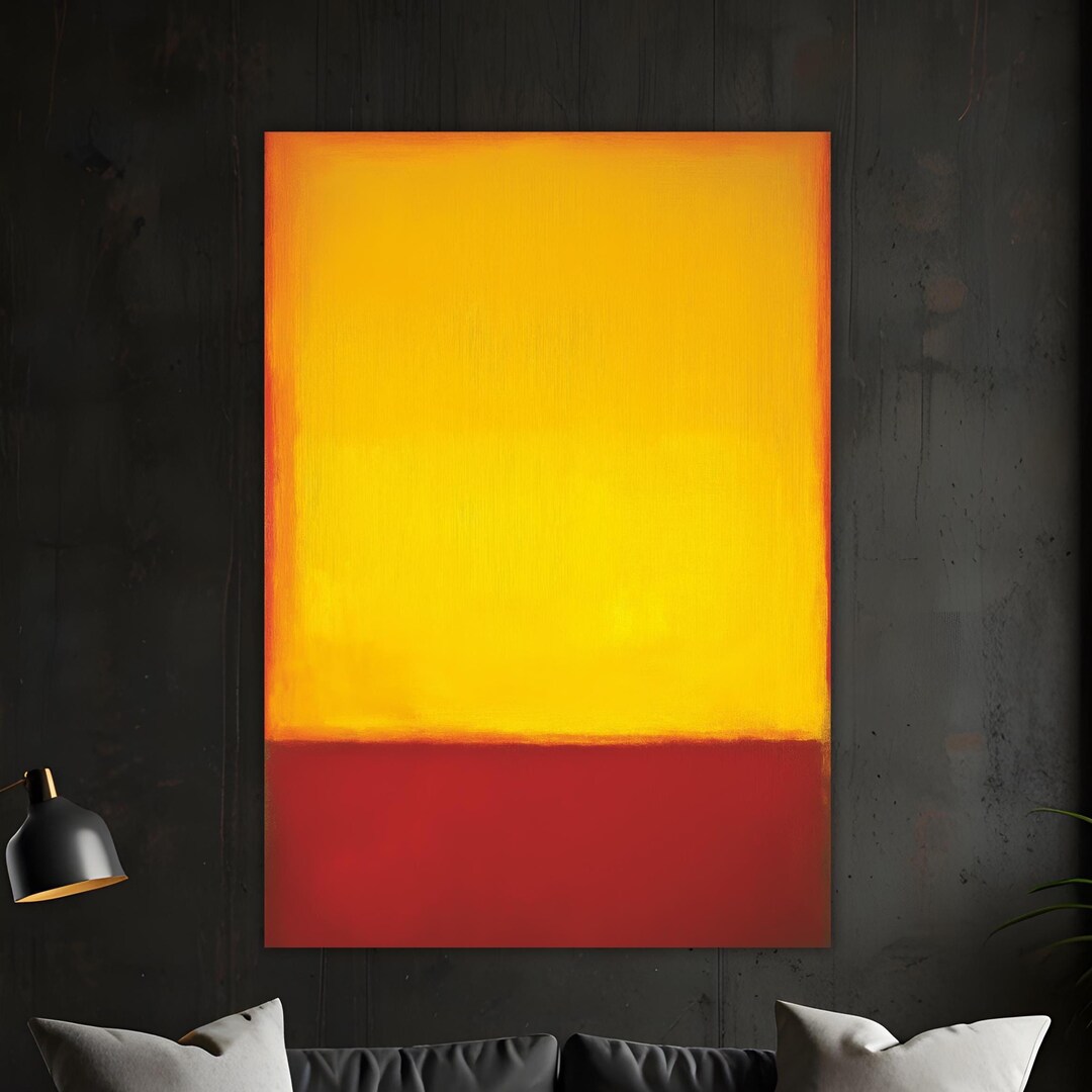 Mark Rothko Sunset Canvas Painting, Mark Rothko Wall Painting, Home ...