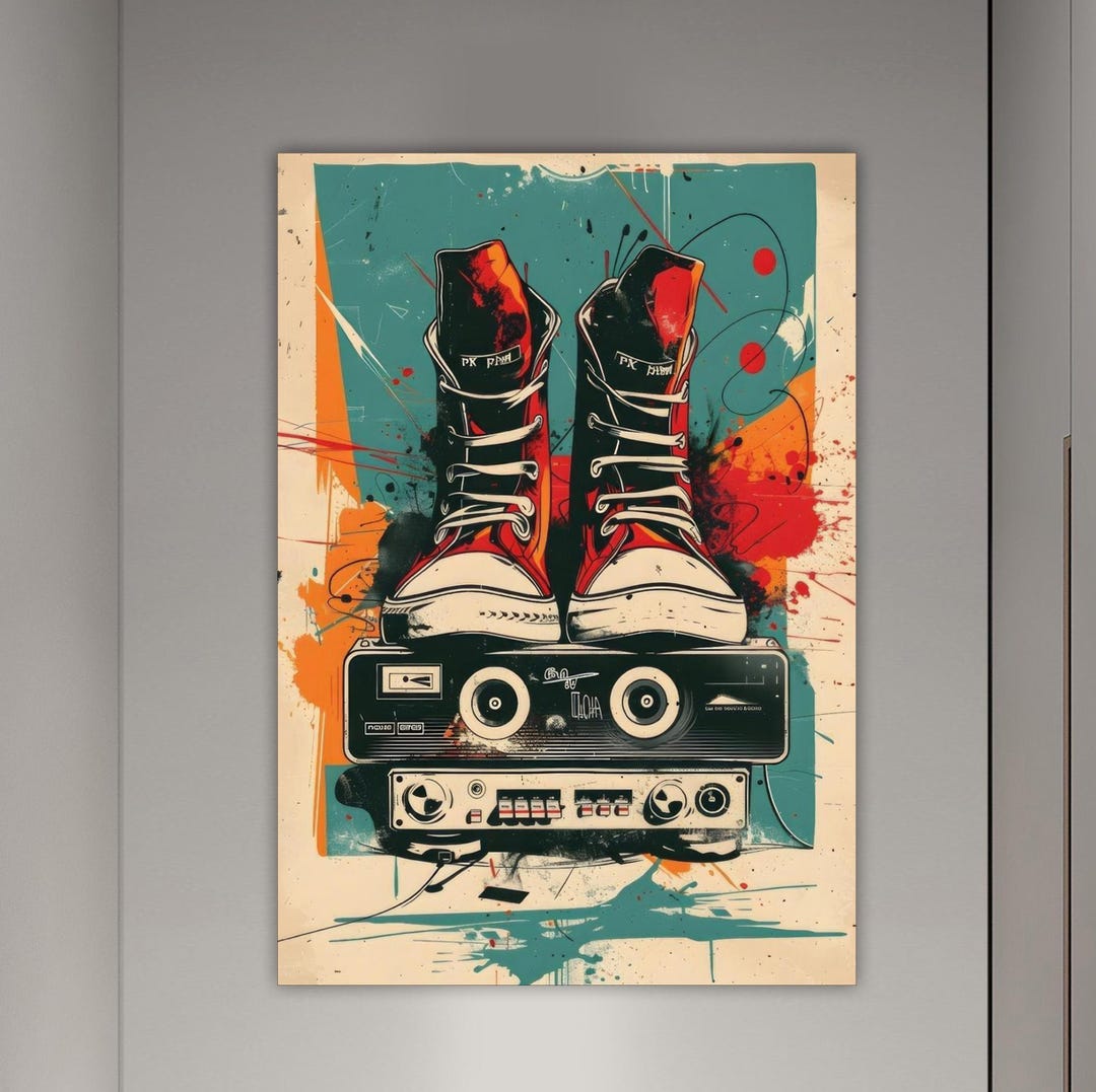 Retro Nostalgia Woman Canvas Painting, Retro Wall Painting, Retro Home ...