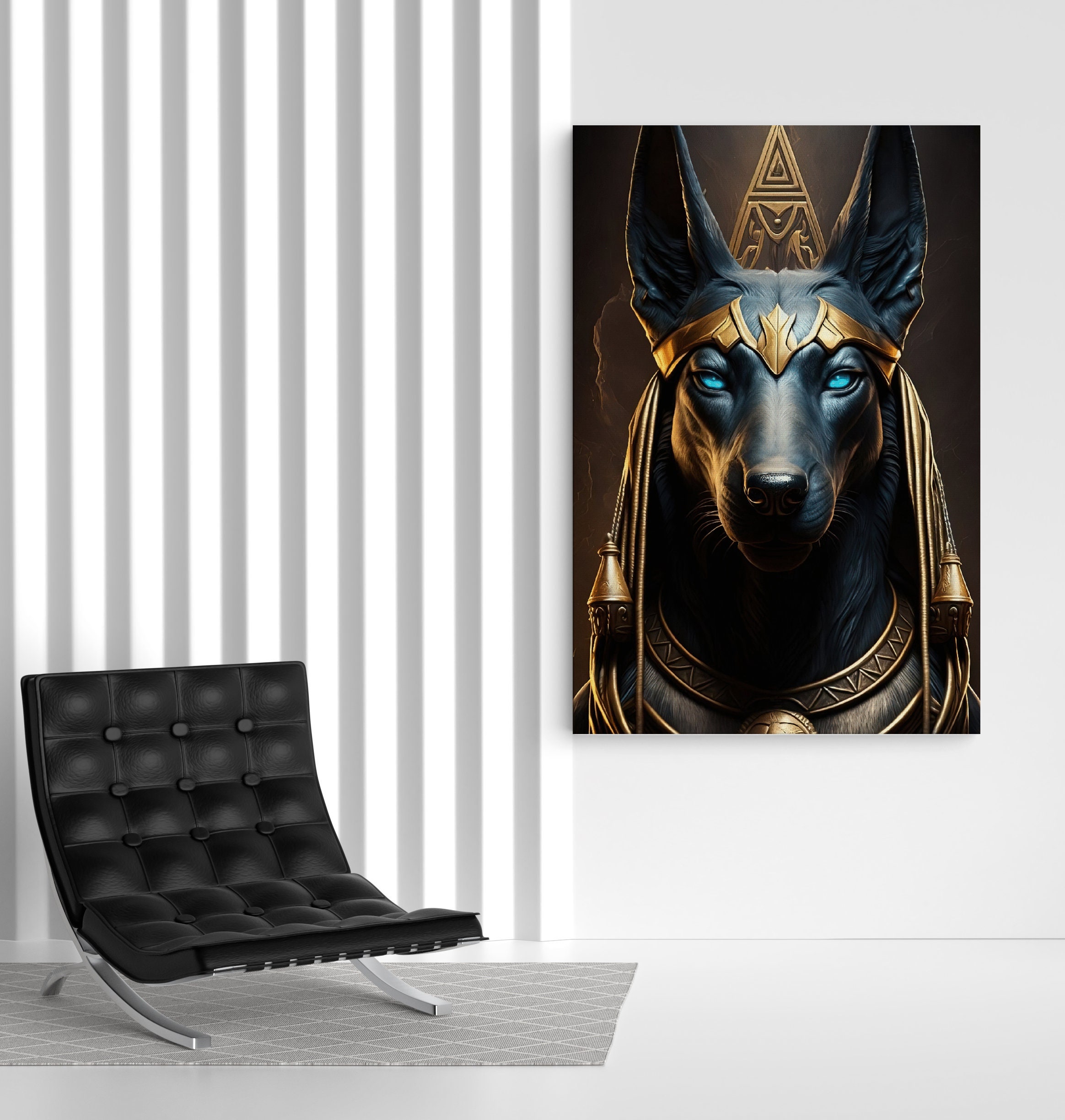 Anubis Design Canvas Wall Art, Anubis Design Poster, Wall Art, Wall Art ...
