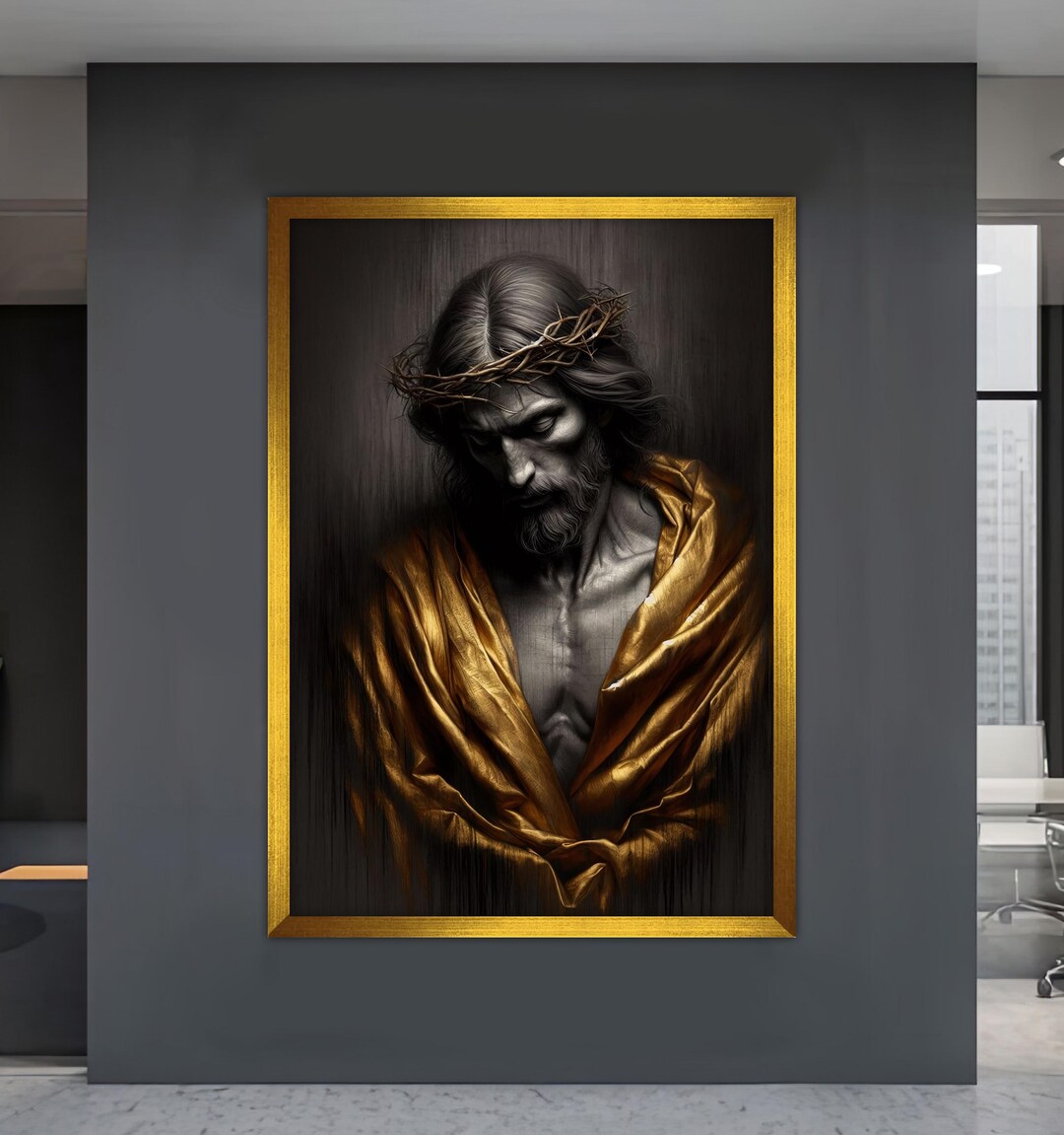 Jesus Christ Canvas Painting, Jesus Wall Painting, Christian Home Decor ...