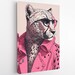Pink Panther Design Canvas, Cute Pink Panther Abstract Art Prints ...